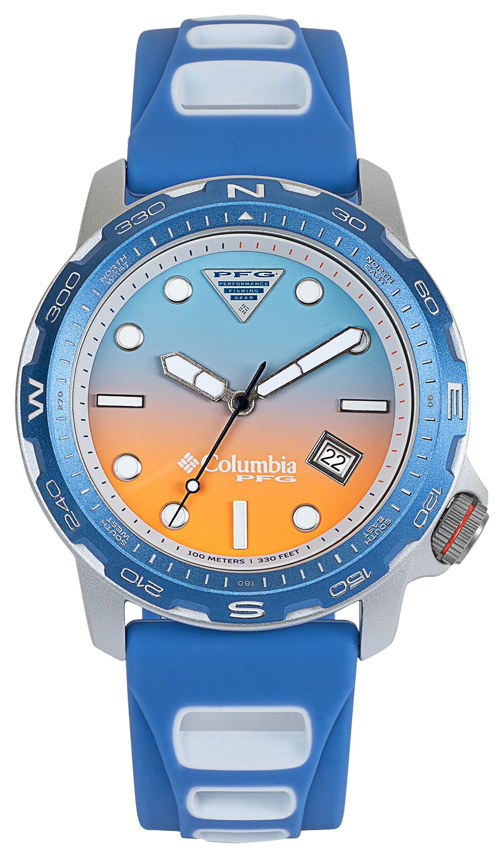 Columbia PFG Backcaster Aluminum-Case Watch with Silicone Strap | Bass ...